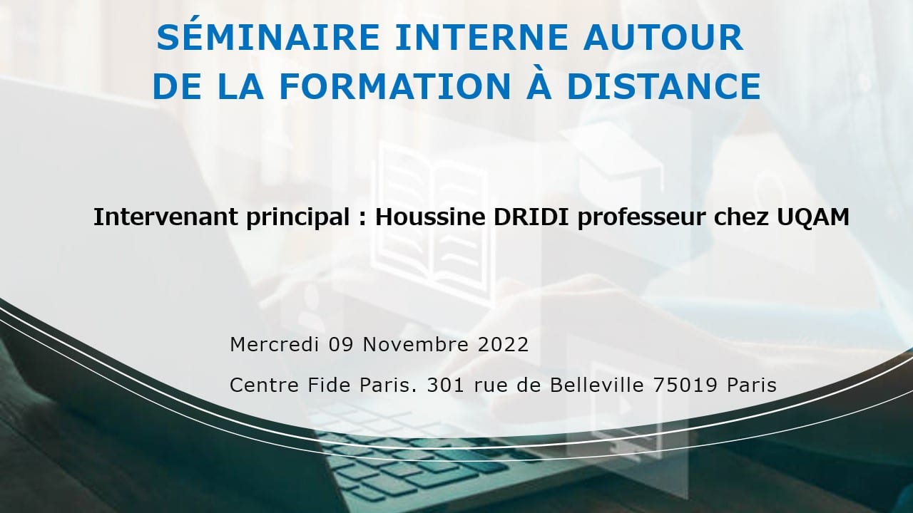 Séminaire autour de la formation à distance - FIDE